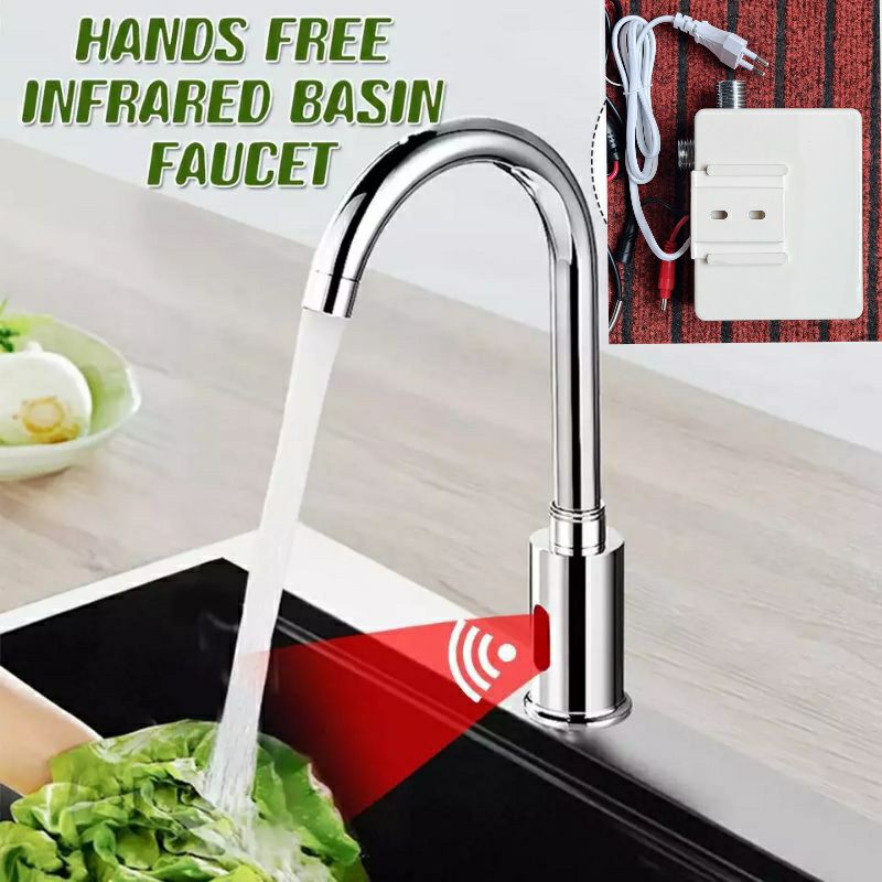 Jual Keran Kran Angsa air cuci wastafel otomatis sensor infrared hands ...