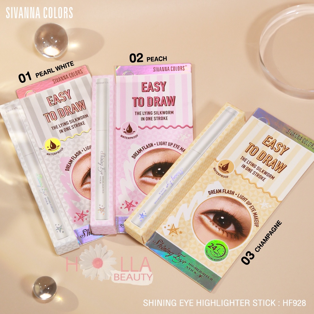 Jual Sivanna Colors Shining Eye Highlighter Stick HF928/Easy to draw ...