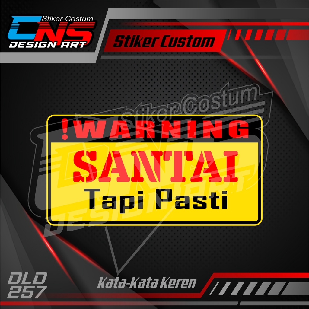 Jual Stiker Warning/Peringatan Kata-Kata Lucu/Kocak/Keren Ukuran 20cm - Stiker Variasi Mobil ...
