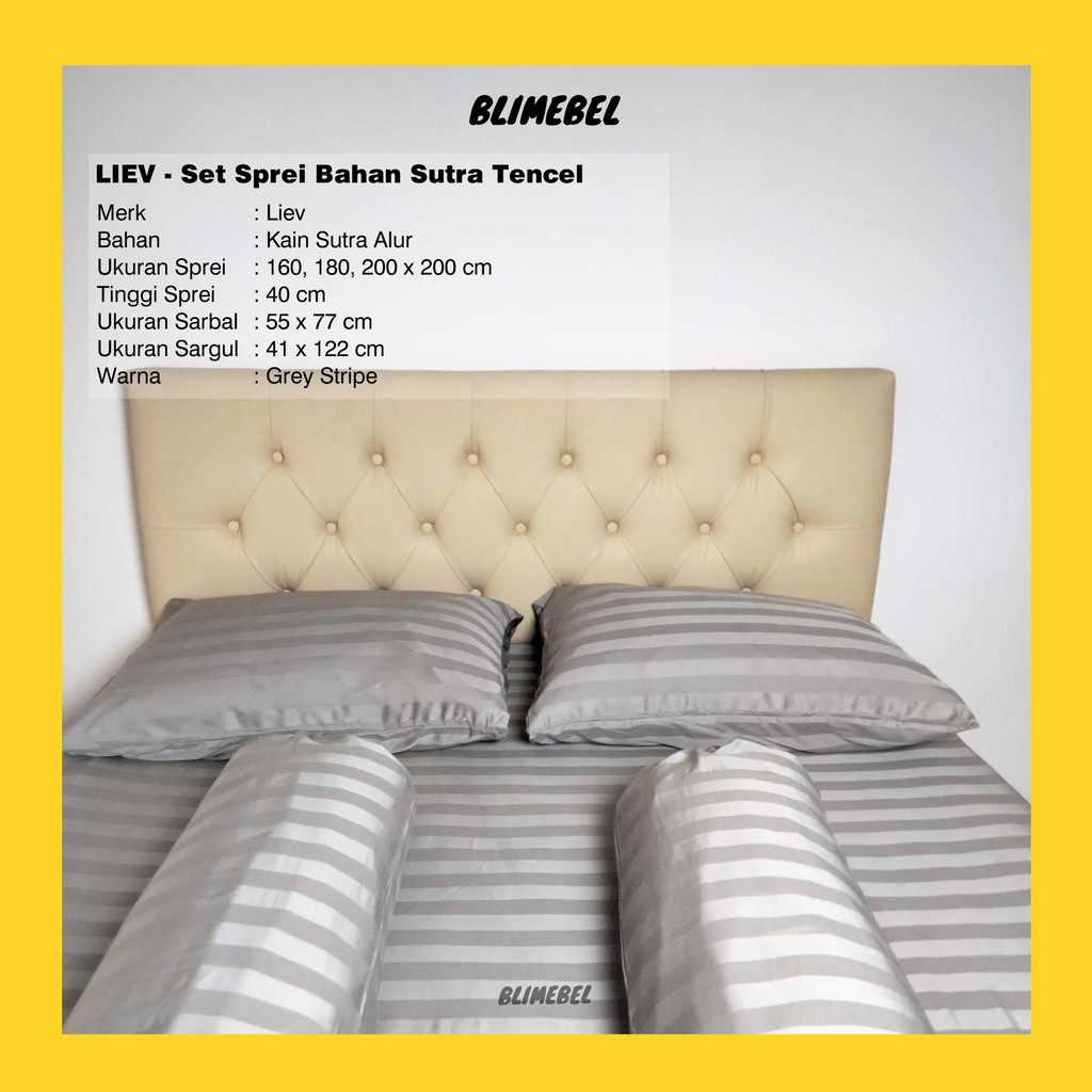Jual [READY STOCK] Set Paket Sprei +Sarung Bantal +Sarung Guling Sutra ...