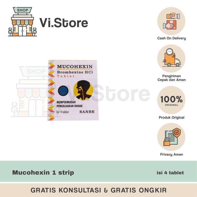 Jual Mucohexin 1 strip isi 4 tablet | Shopee Indonesia