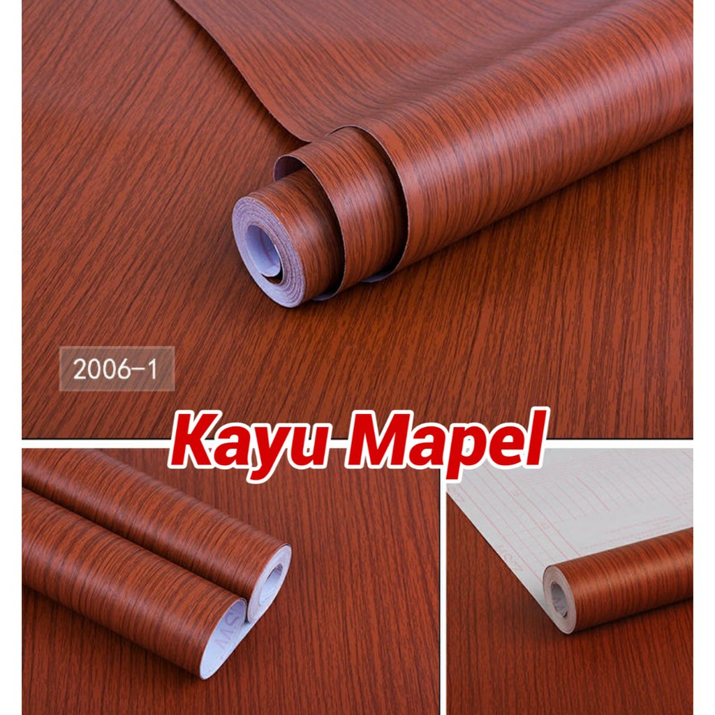 Jual Beli 5 gratis 1 TERMURAH Wallpaper Dinding motif serat kayu ...