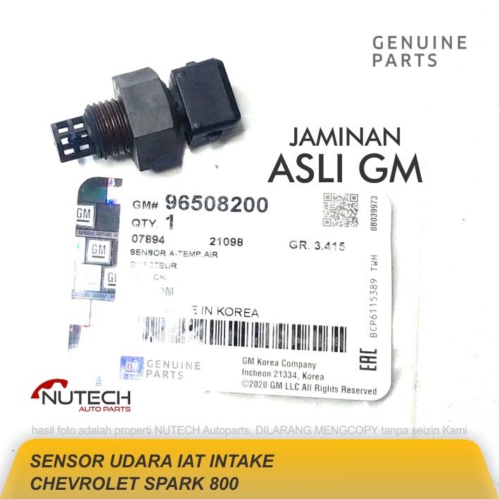 Jual SENSOR UDARA IAT INTAKE AIR TEMPERATUR CHEVROLET SPARK 800 ORI ...