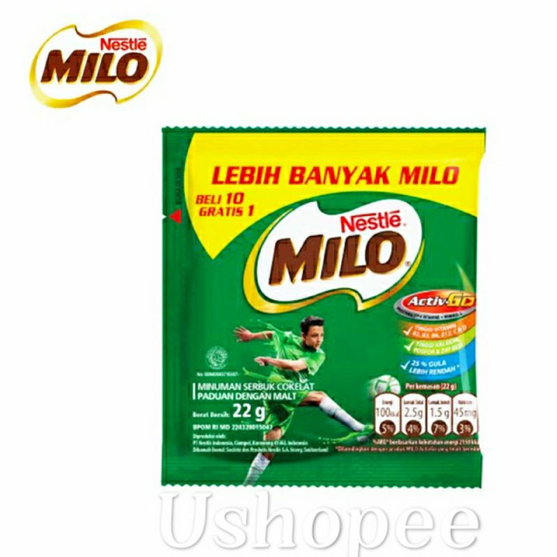 Jual Nestle Milo Active-Go [isi 10 sachet @22gram] | Shopee Indonesia