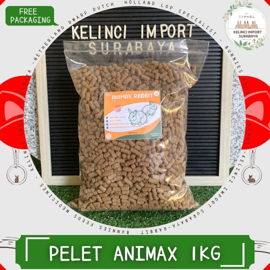 Jual ANIMAX FE Makanan kelinci Rabbit Food Extrude - 1kg | Shopee Indonesia
