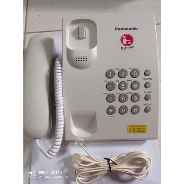 Jual Pesawat Telepon Panasonic SECOND SPESIAL KX--TS505 / KX-TS500 Telepon Rumah Buat indihome ...