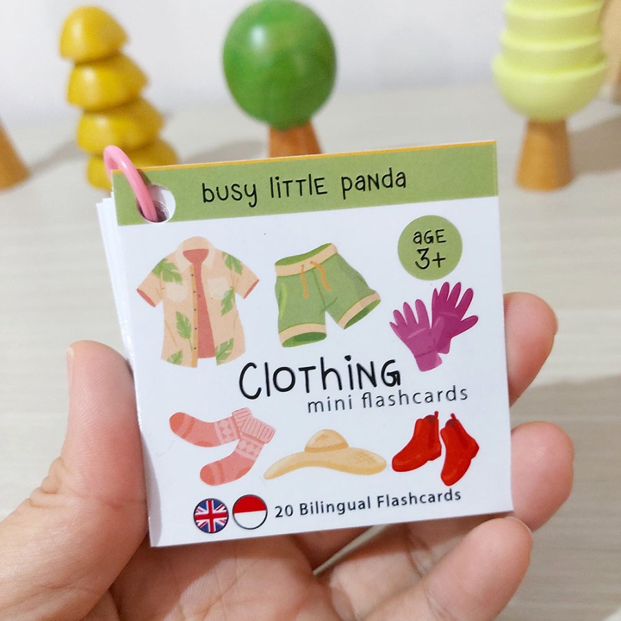 Jual Mainan Edukasi Kartu Mini Flashcards Flash Card Anak - Pakaian ...