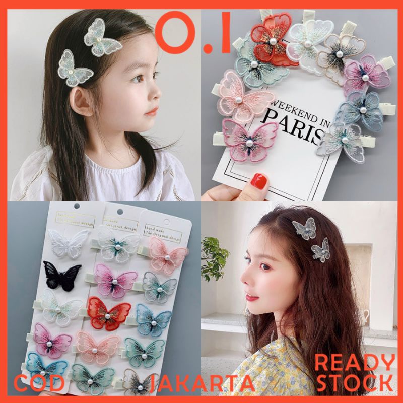 Jual Jepit Rambut Kupu-Kupu / Kartun Gaya Harian Korea Jepitan Rambut ...