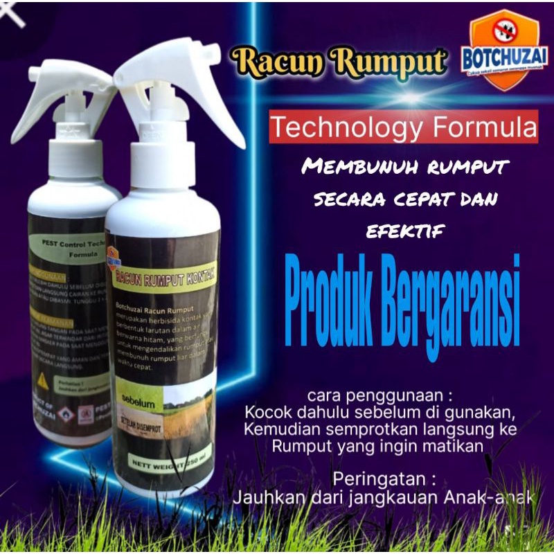 Jual Racun Rumput Kontak 250 ml / Racun Rumput Ampuh Cepat Mati ...