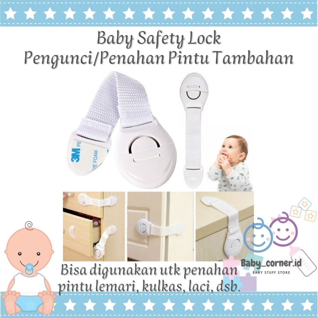 Jual Pintu penahan pengunci furniture pengunci tambahan | baby safety ...
