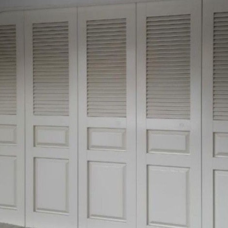 Jual paket pintu plat besi custom 8 daun pintu 4 +4 dengan komponen ...