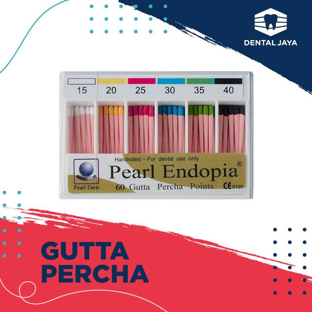 Jual Dental Jaya Guttap Percha Pearl Dent // GUTTA PERCHA // ENDODONTIC ...