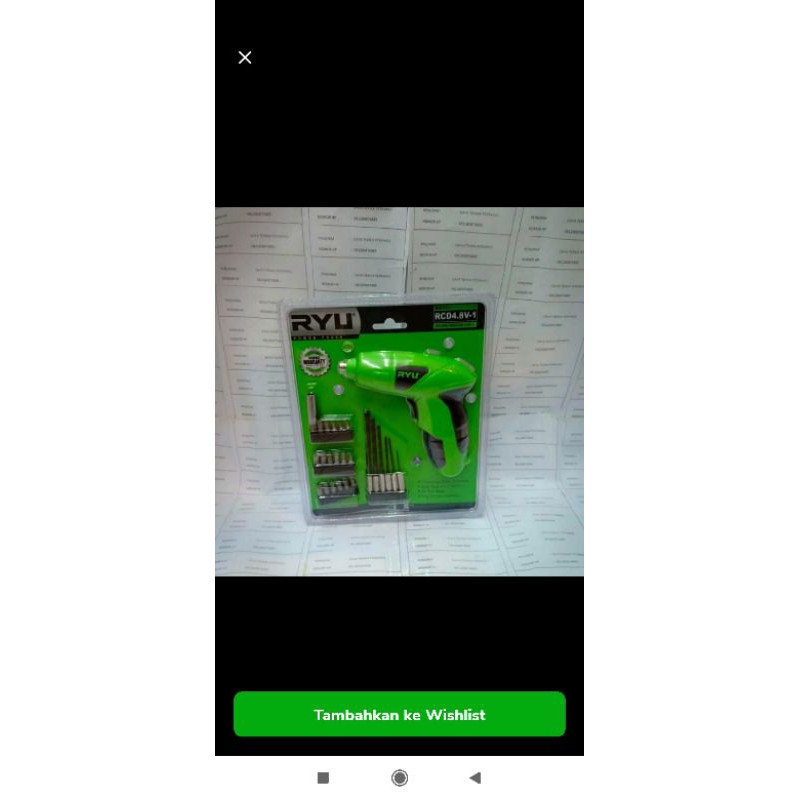 Jual Bor Ryu Cas Cordless RCD 4,8V obeng litrik Plafon Gpysum karsibor ...