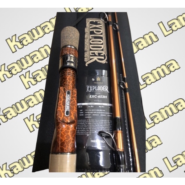 Jual Joran Pancing Travel Rod Tridentech Exploder Joran Baitcasting ...