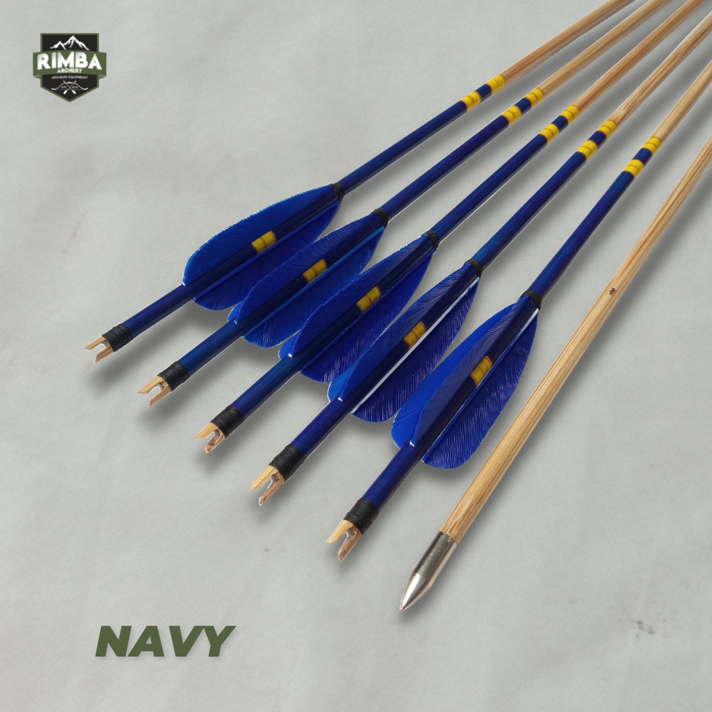 Jual Arrow Bambu Petung Vanes Kalkun / Arrow Bambu Cresting / Arrow ...