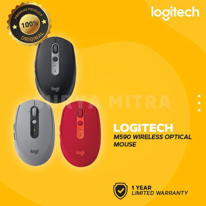 Jual Logitech M590 / M 590 Multi Device Silent Wireless Mouse | Shopee ...