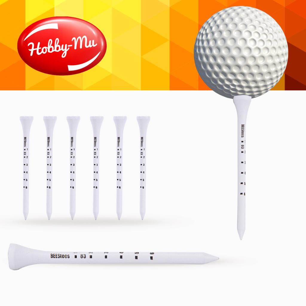 Jual Professional Golf Tees 83mm White Golf Wood Tee Scale Golf Tees 10 ...