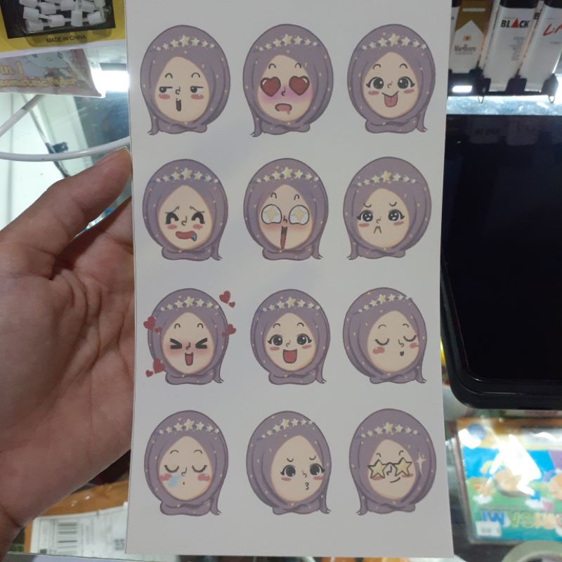 Jual Stiker Emoticon Hijab | Shopee Indonesia