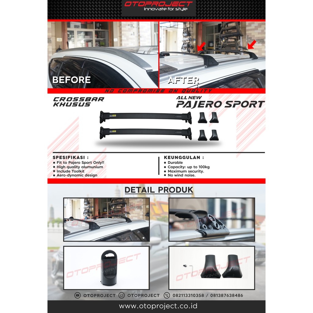 Jual Otoproject - Crossbar All New Pajero 2016 Lexus | Shopee Indonesia