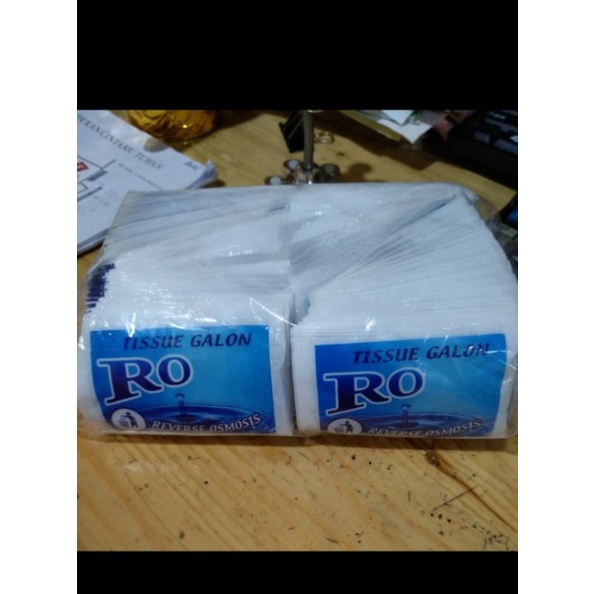 Jual Tissu Galon Isi ulang RO isi 1pack kurang lebih 100pcs | Shopee ...