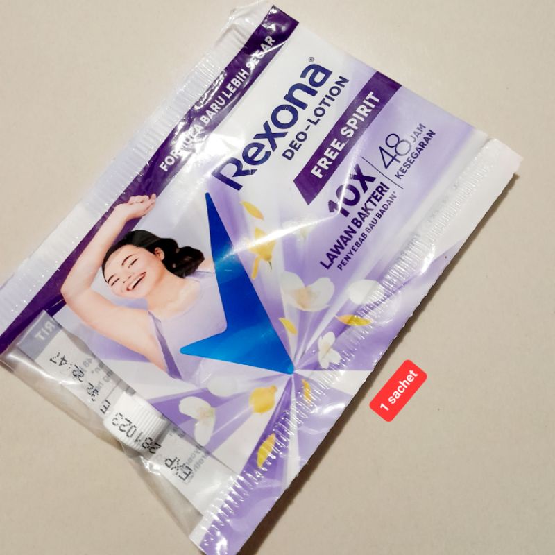 Jual Rexona sachet deolotion free spirit 1 sachet | Shopee Indonesia