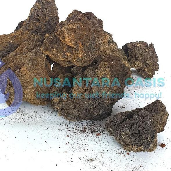 Jual BATU LAVAROCK MERAH / HITAM 1 KG [KODE BARANG 25] | Shopee Indonesia