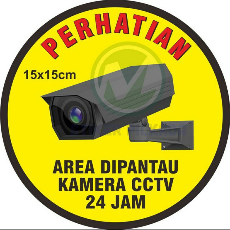 Jual STIKER VINYL CCTV BULAT | Shopee Indonesia