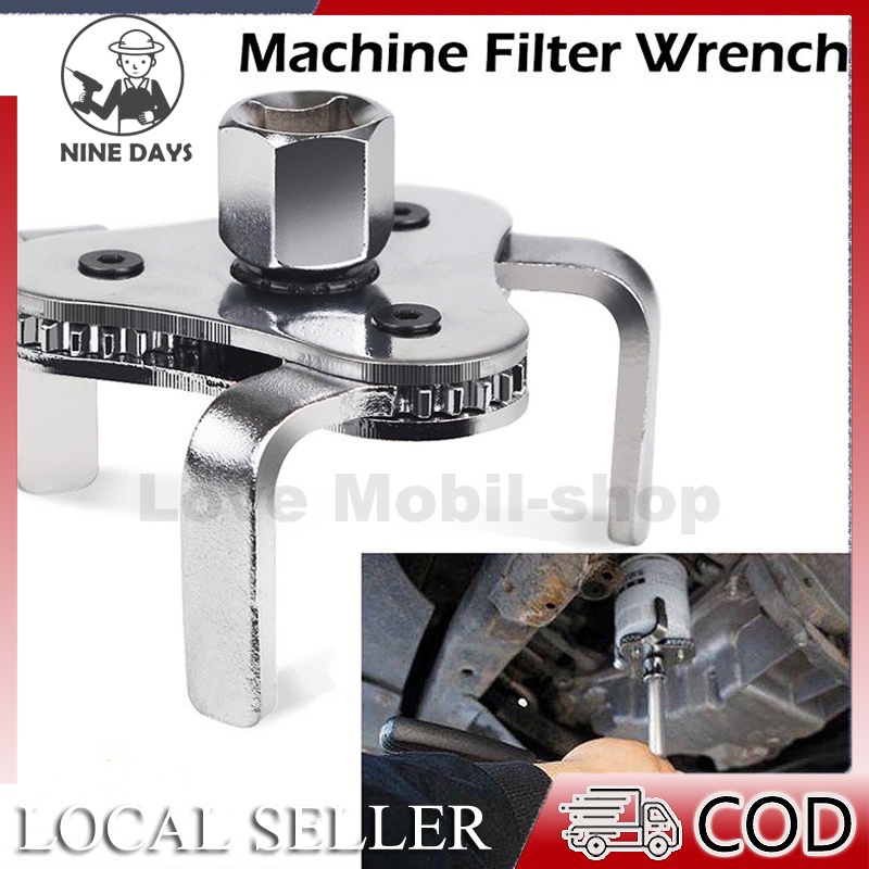 Jual Oli Filter Wrench 3 Way Kunci Filter Oli Universal 54-116mm Alat ...