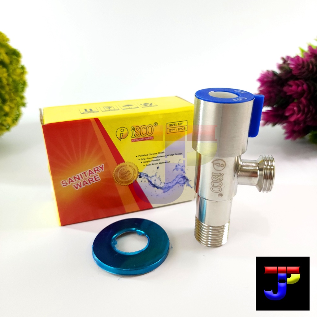 Jual Stop Kran Stainless 304 Stop kran Closet Wastafel L Stop Valve ...