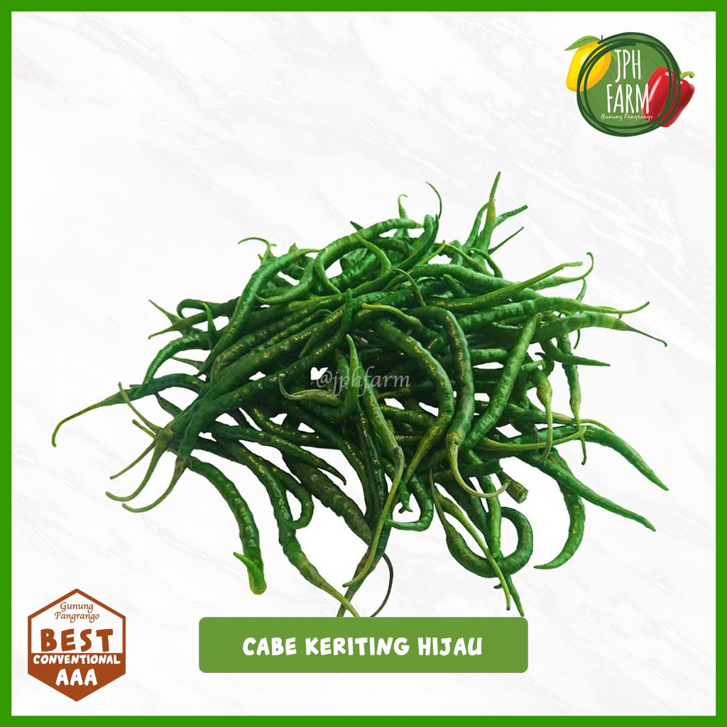 Jual Cabe Keriting Hijau, Cabai Ijo,Green Chili 250g | Shopee Indonesia