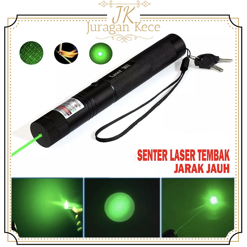 Jual Green Laser Pointer 303 Rechargeable Senter Sinar Laser Hijau ...