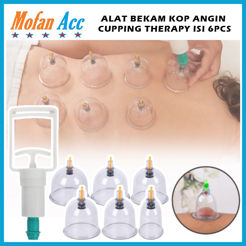 Jual Alat Bekam Kop Angin Isi 6Pcs / Kepala Tabung Cup Isap Untuk Mengobati Masuk Angin Dan ...