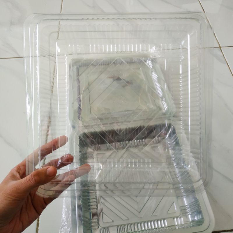 Jual Mika Kue Bening TX-1A ukuran besar 20x20x5 GROSIR | Shopee Indonesia