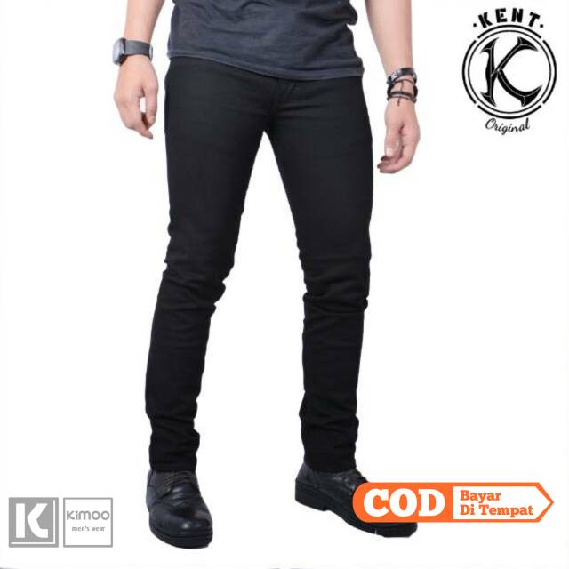 Jual Kent Long Jeans Black Old | Shopee Indonesia