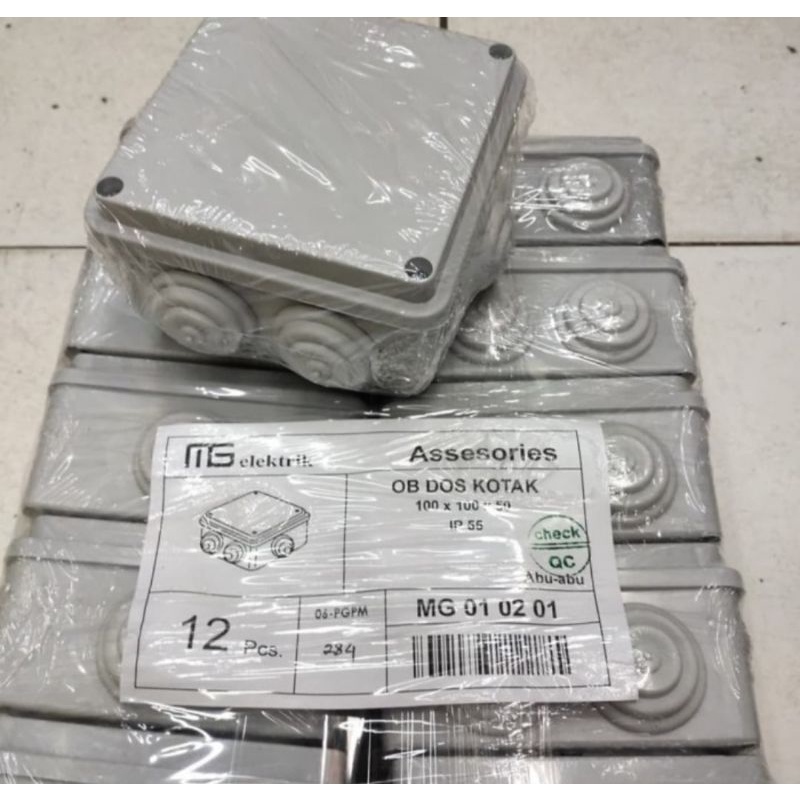 Jual Duradus MG 100X100X50mm / 4 lubang junction box lp55 | Shopee ...