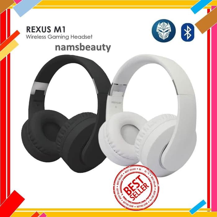 Jual Rexus M1 Wireless Headset Gaming Bluetooth Headphone+microSD+FM ...