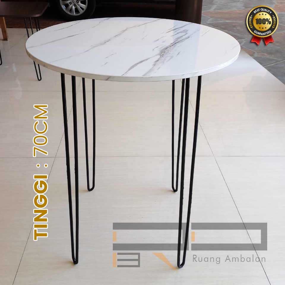 Jual Meja Bulat Cafe Minimalis Meja Kafe Bundar Coofee Table ...