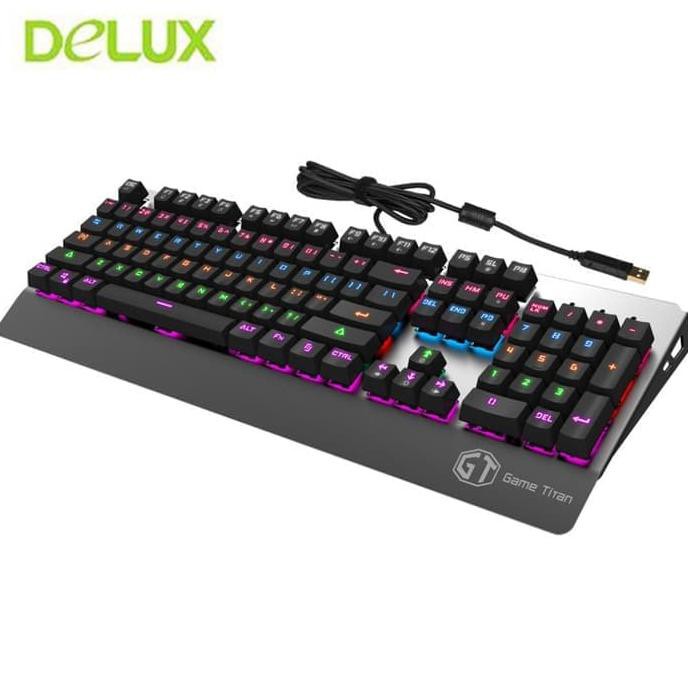 Jual Ini Delux Gaming Mechanical Keyboard Game Titan Km06S Blue Switch ...