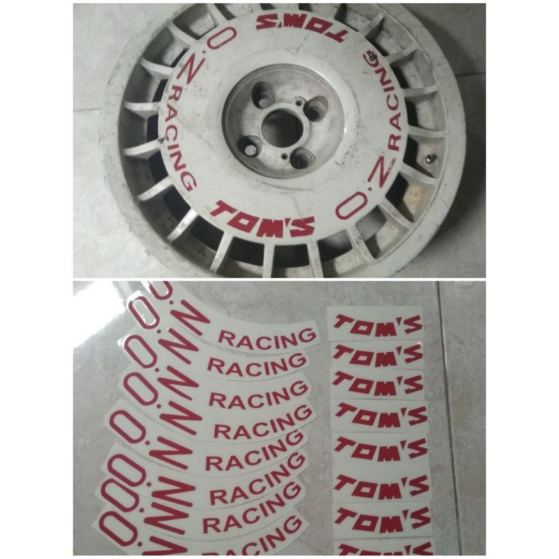 Jual sticker velg tom'z Oz racing HSR wheel | Shopee Indonesia