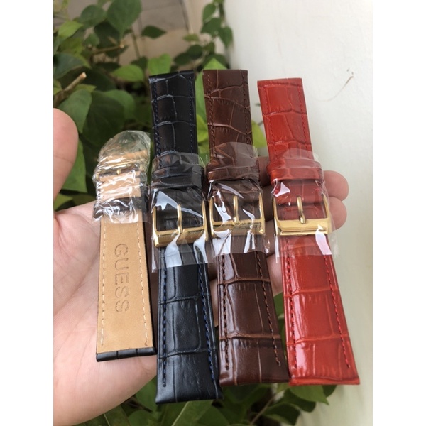 Jual TALI KULIT JAM GUESS ORIGINAL 100% ASLI KULIT 16MM 18MM 20MM 22MM ...