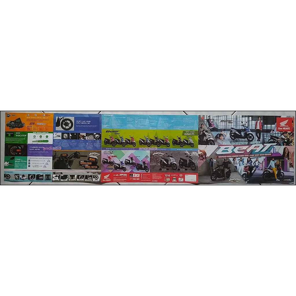 Jual BROSUR SEPEDA MOTOR HONDA BEAT | Shopee Indonesia