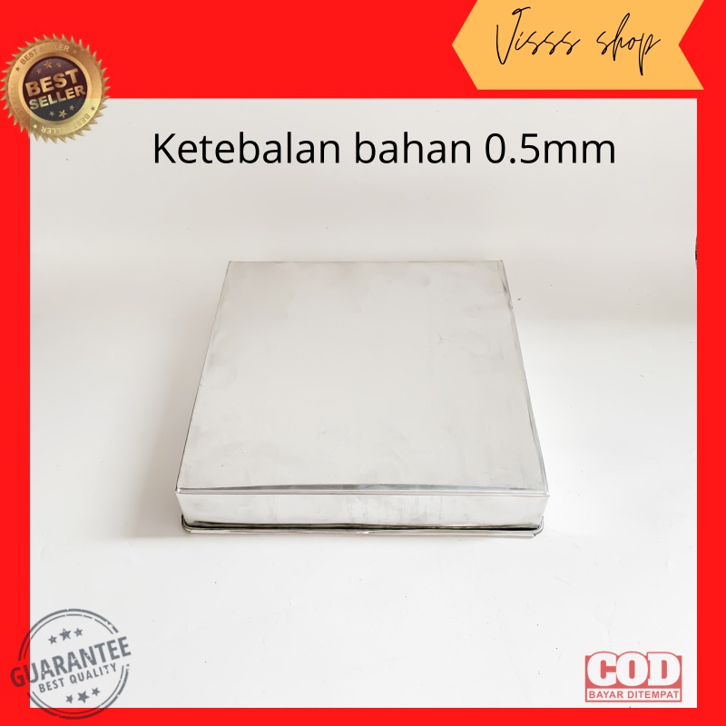 Jual Loyang Oven Kue Bolu Gulung 30x30x4 Cm Bahan Aluminium Ketebalan 0 ...