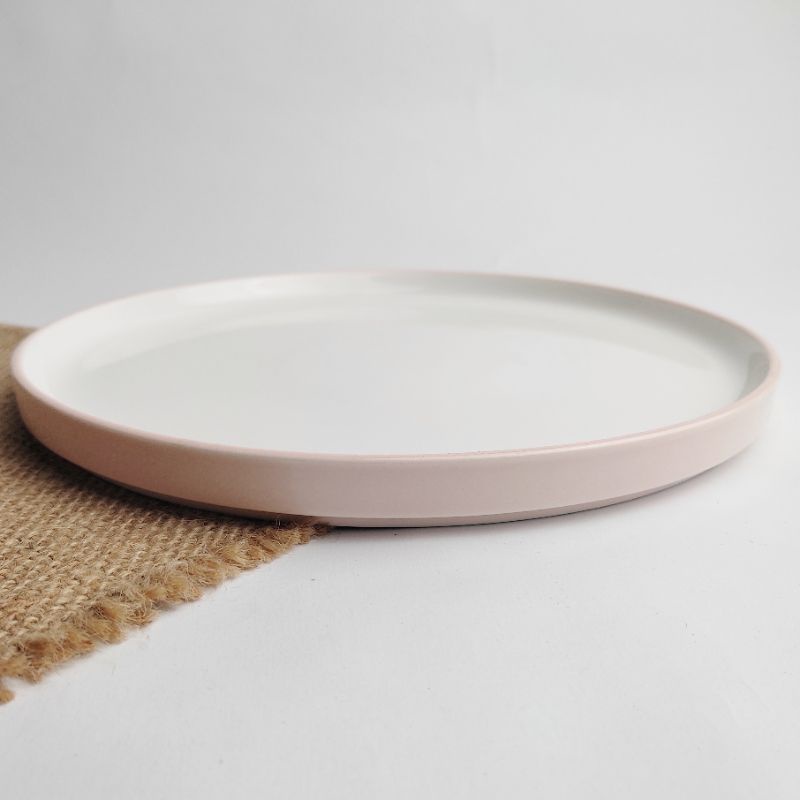 Jual DINNER PLATE STACKABLE MEWAH 25cm / PIRING KERAMIK | Shopee Indonesia