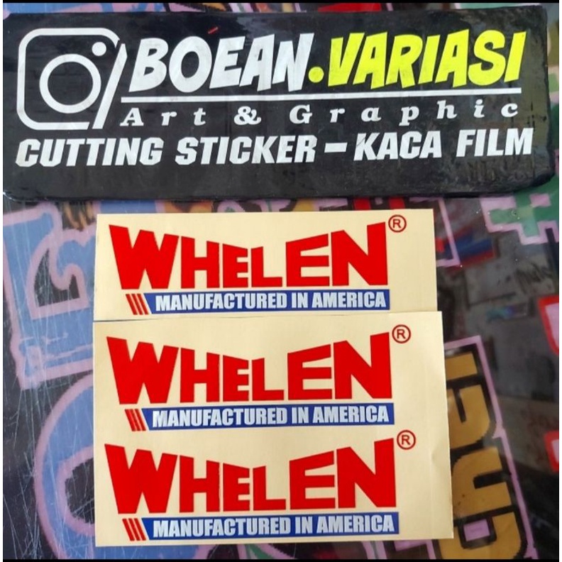 Jual Cutting sticker jdm sticker WHELEN | Shopee Indonesia