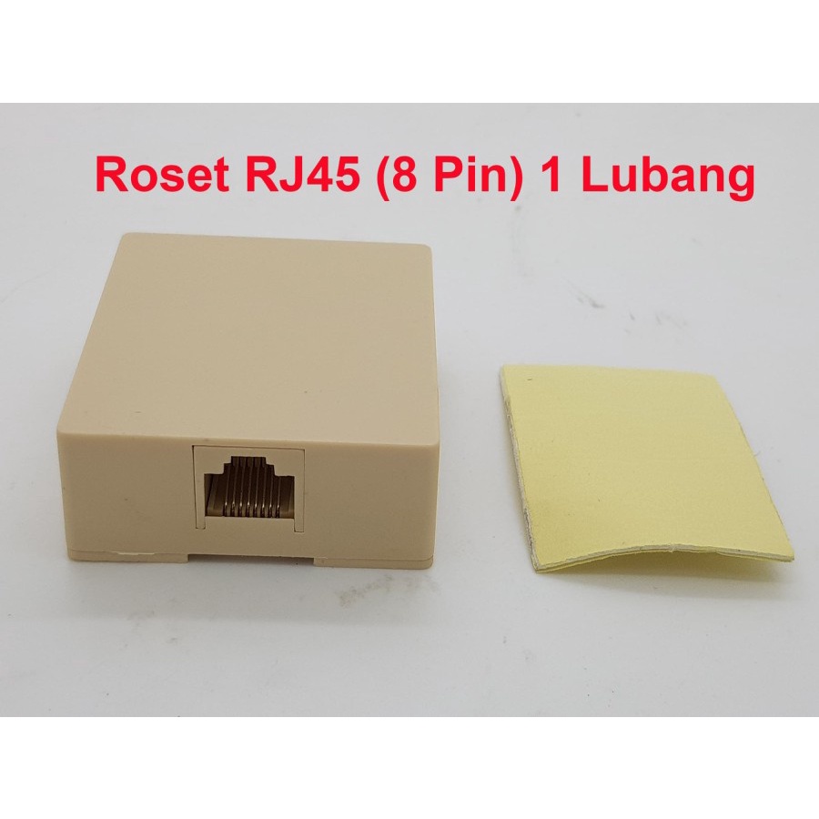 Jual Roset RJ45 ( 8 Pin ) 1 Lubang | Shopee Indonesia