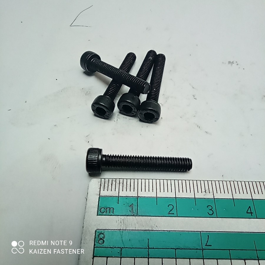 Jual (2pcs) M4x25 Baut "L" Baja Hitam 2,5cm Kunci L3 | Shopee Indonesia