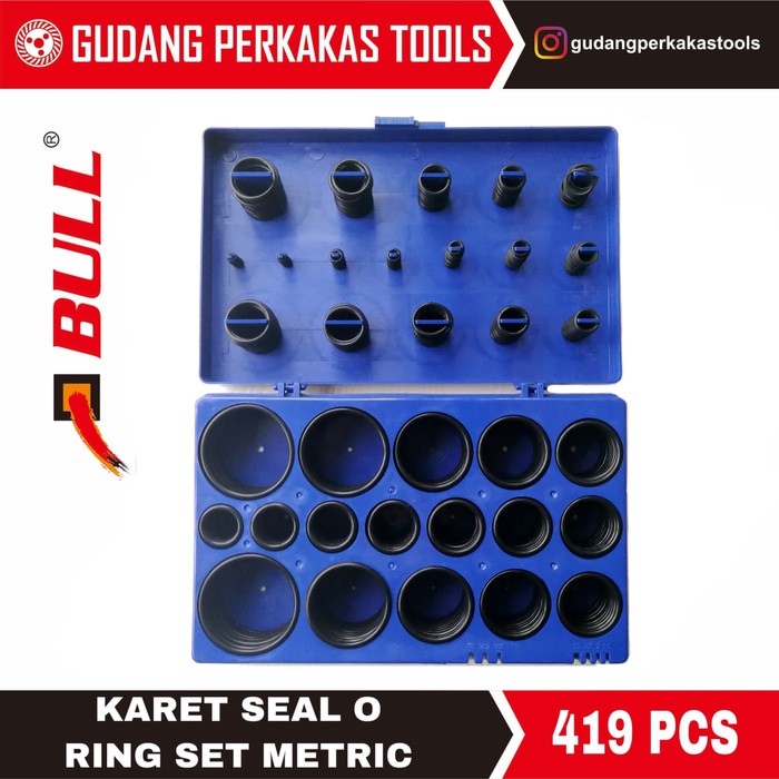 Jual SBO Karet seal O Ring Metric 419 pcs BULL SEBELUM KEHABISAN ...