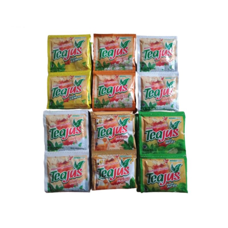 Jual TEA JUS RENCENG GULA BATU/APEL/MELAT 10 SACHET | Shopee Indonesia