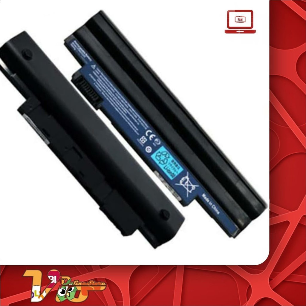 Jual Original Battery Acer D255/D260 Slim Black | Shopee Indonesia