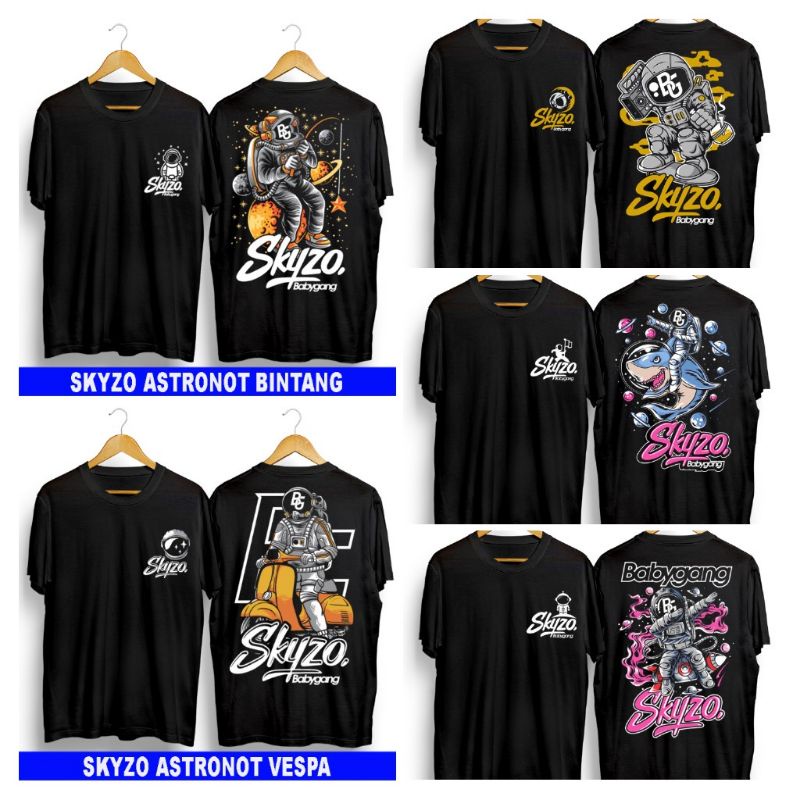 Jual T-shirt Baju Kaos Distro Skyzo Bintang Terbaru Skyzo Astronot ...